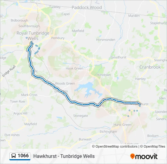 1066 Route: Schedules, Stops & Maps - Hawkhurst (Updated)