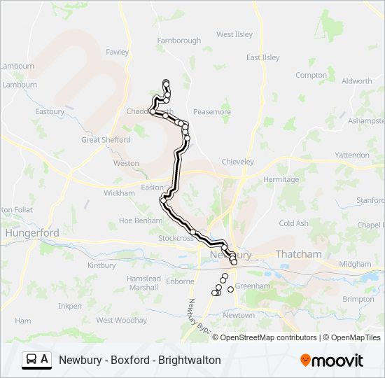 a Route: Schedules, Stops & Maps - Newbury (Updated)