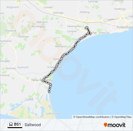 bs1 Route: Schedules, Stops & Maps - Saltwood (Updated)