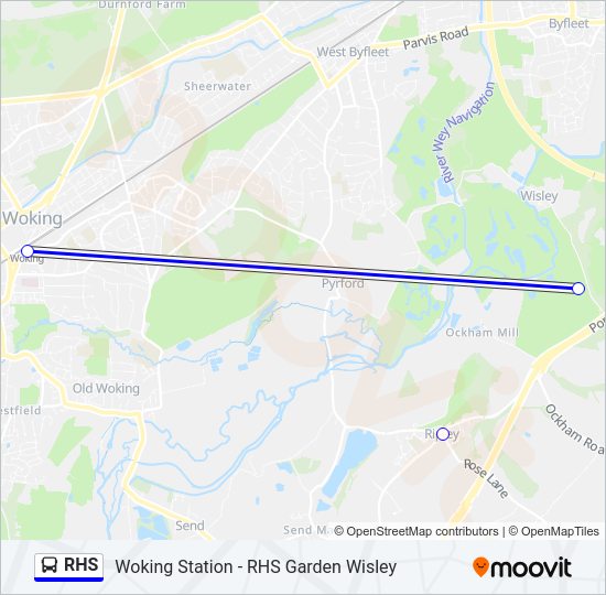 rhs Route: Schedules, Stops & Maps - Woking (Updated)