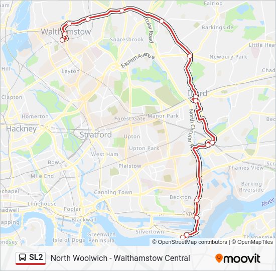 SL2 Route: Schedules, Stops & Maps - Walthamstow Central (Updated)