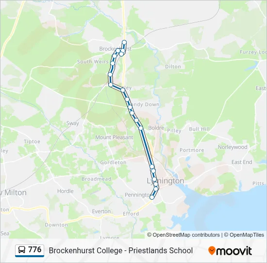 776 Route: Schedules, Stops & Maps - Pennington (Updated)
