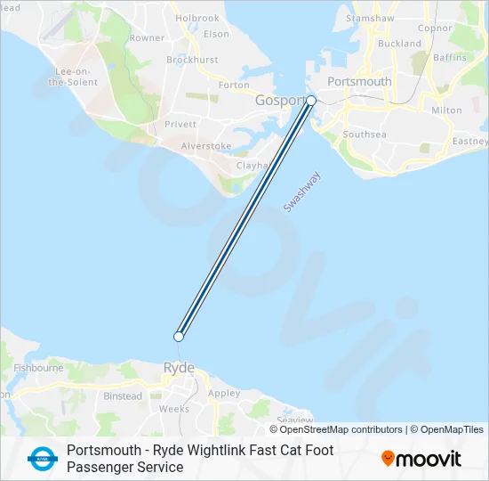 RYDE FASTCAT Route: Schedules, Stops & Maps - Portsea (Updated)
