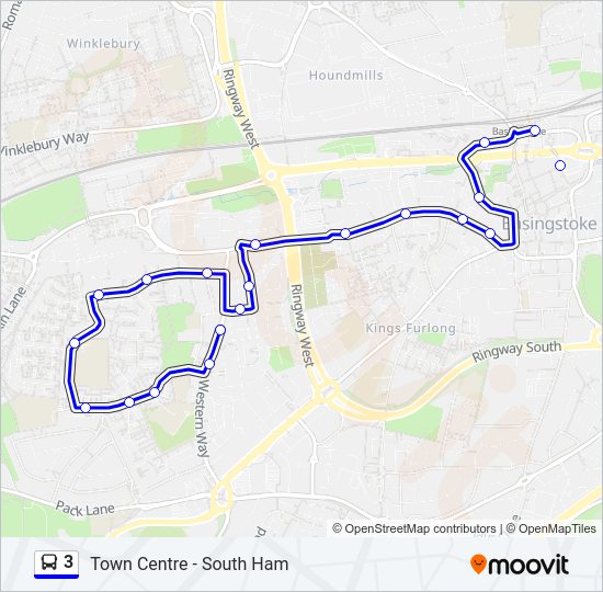 3 Route: Schedules, Stops & Maps - Basingstoke (Updated)