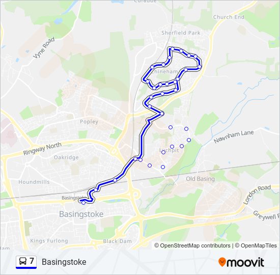 7 Route: Schedules, Stops & Maps - Basingstoke (Updated)