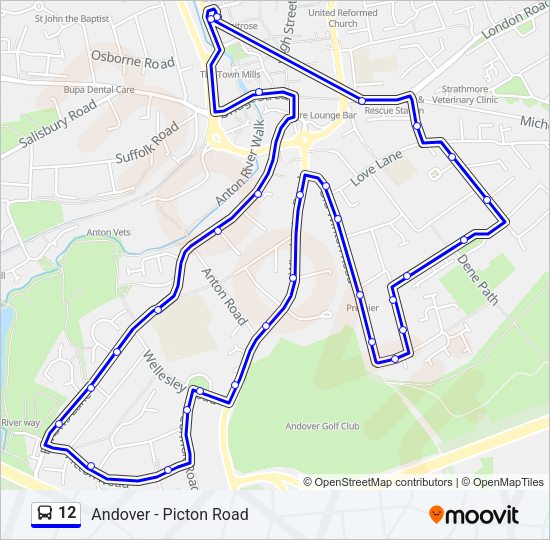 12 Route: Schedules, Stops & Maps - Andover (Updated)