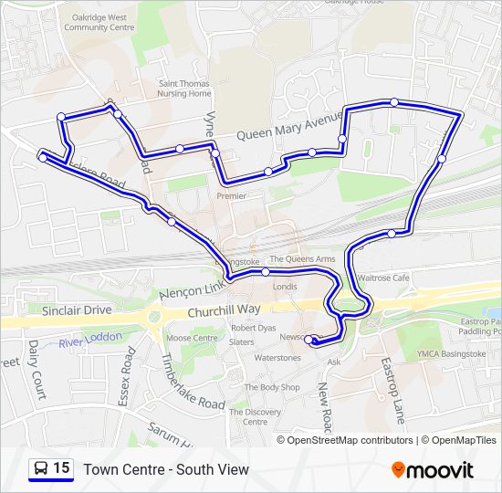 15 Route: Schedules, Stops & Maps - Basingstoke (Updated)