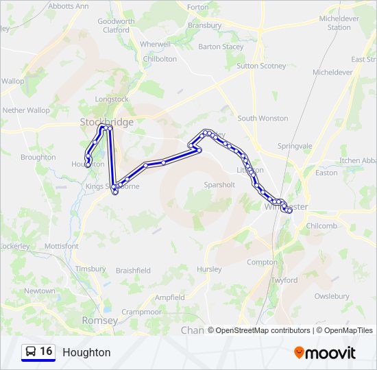16 Route: Schedules, Stops & Maps - Houghton (Updated)