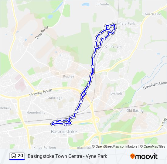 20 Route: Schedules, Stops & Maps - Basingstoke (Updated)
