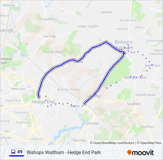 49 Route: Schedules, Stops & Maps - Wildern (Updated)
