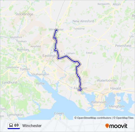 69 Route: Schedules, Stops & Maps - Winchester (Updated)