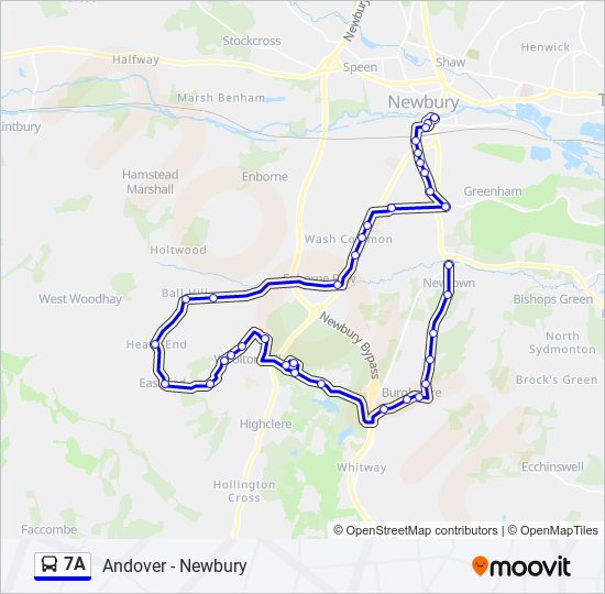 7a Route: Schedules, Stops & Maps - Newbury (Updated)