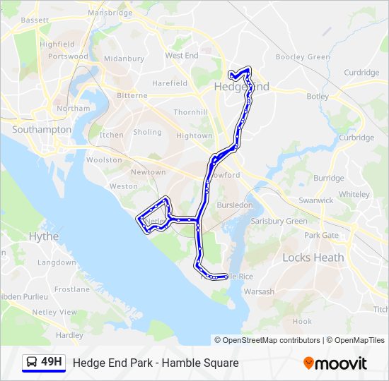 49H Route: Schedules, Stops & Maps - Wildern (Updated)