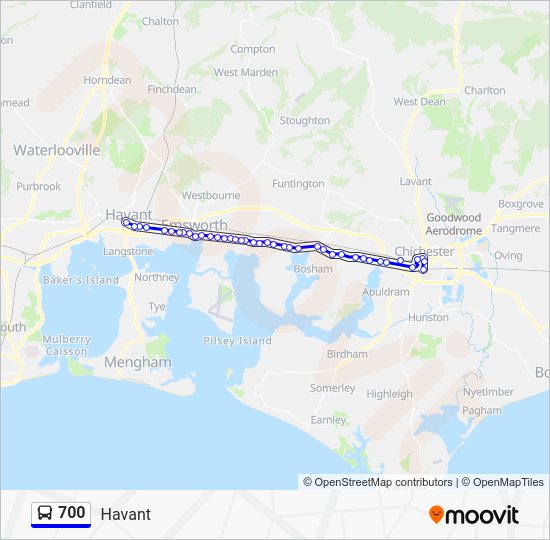 700 Route: Schedules, Stops & Maps - Havant (Updated)