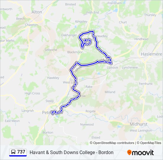 737 Route: Schedules, Stops & Maps - Whitehill (Updated)