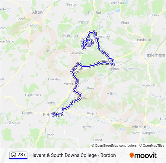 737 Route: Schedules, Stops & Maps - Whitehill (Updated)