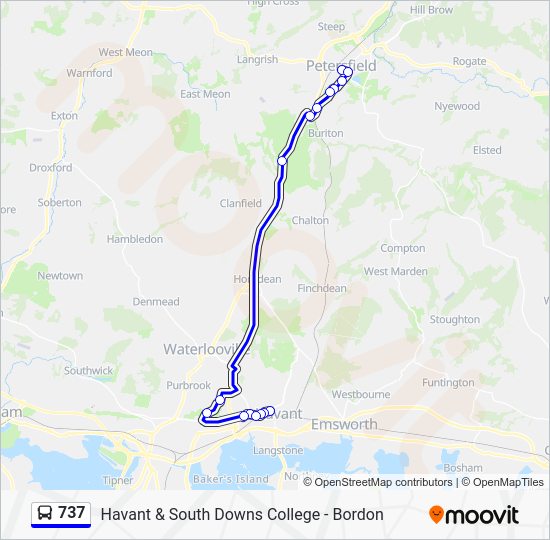 737 Route: Schedules, Stops & Maps - Petersfield (Updated)