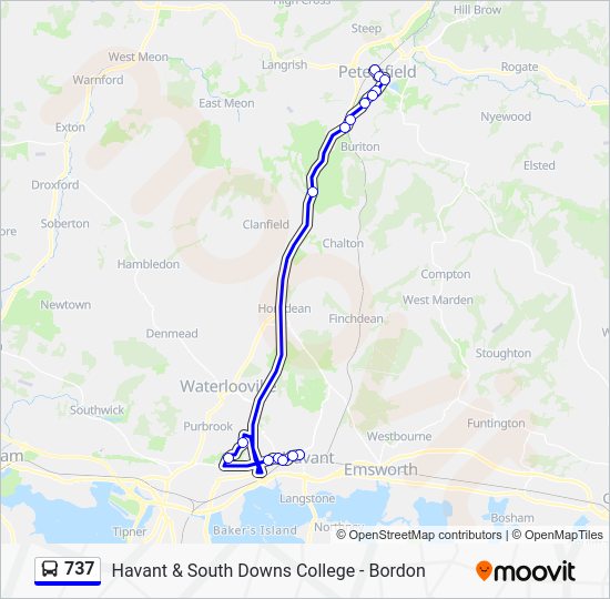 737 Route: Schedules, Stops & Maps - Havant (Updated)
