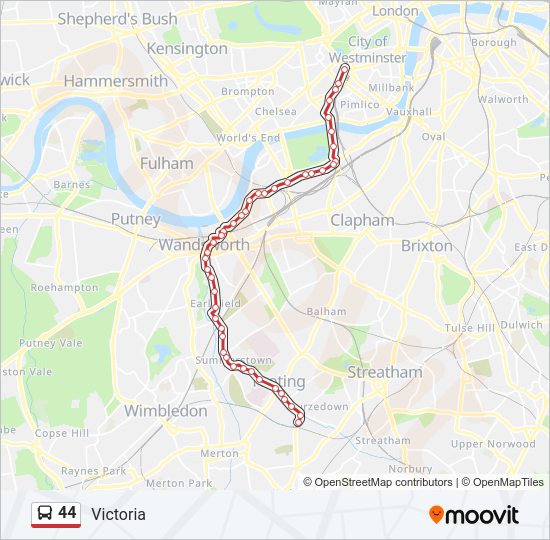 44 Route: Schedules, Stops & Maps - Victoria (Updated)