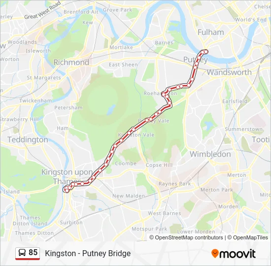 85 Route: Schedules, Stops & Maps - Kingston (Updated)