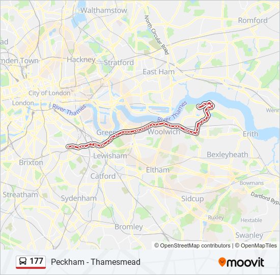 177 Route: Schedules, Stops & Maps - Peckham (Updated)