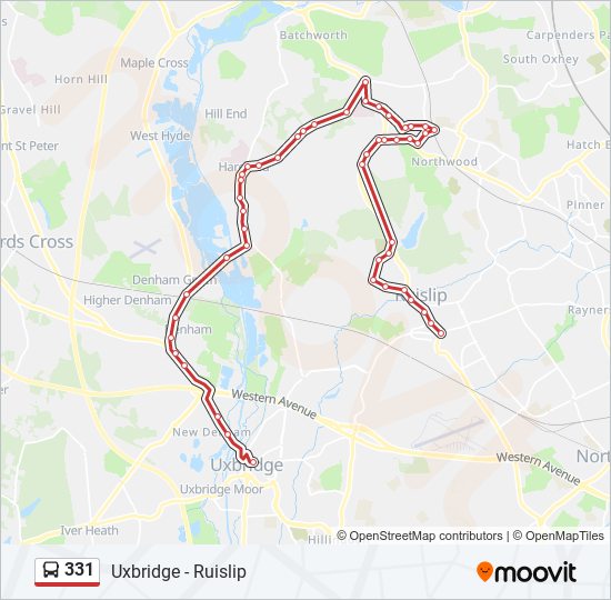 331 Route: Schedules, Stops & Maps - Uxbridge (Updated)