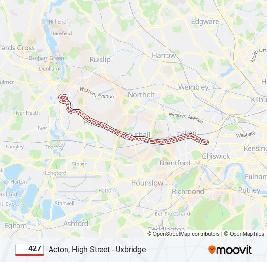 427 Route: Schedules, Stops & Maps - Uxbridge (Updated)
