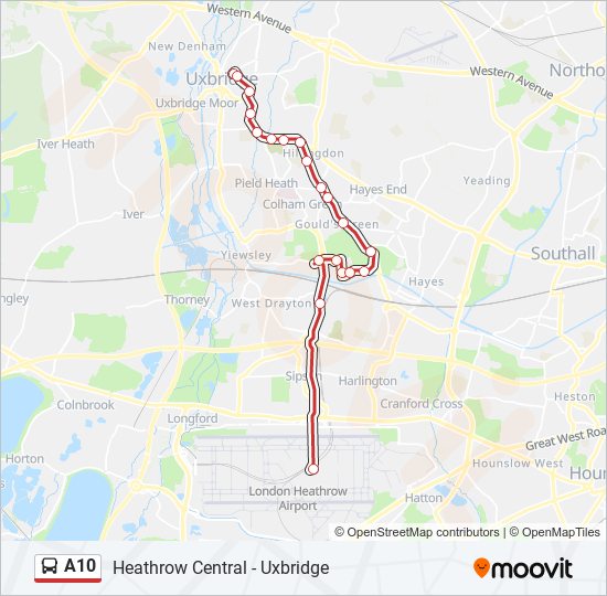 a10 Route: Schedules, Stops & Maps - Uxbridge (Updated)