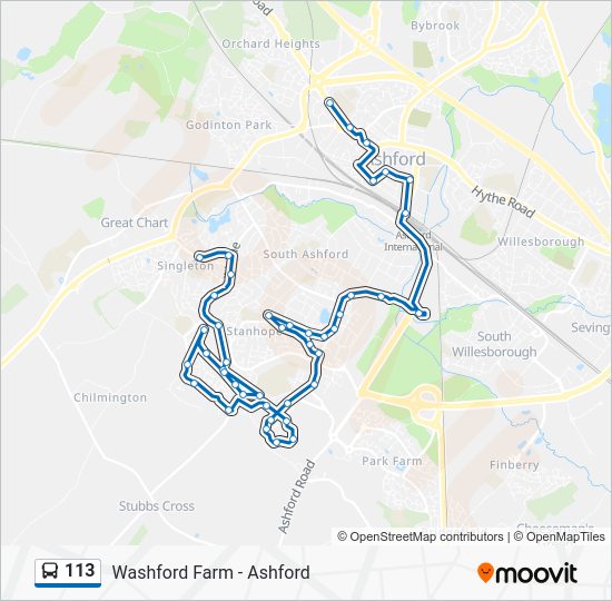 113 Route: Schedules, Stops & Maps - Singleton (Updated)