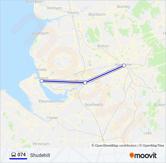074 Route: Schedules, Stops & Maps - Shudehill (Updated)