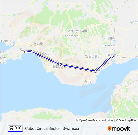 910 Route: Schedules, Stops & Maps - Newport (Updated)