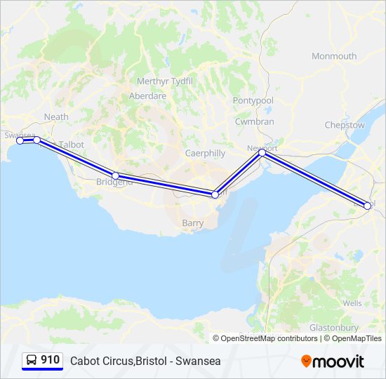910 Route: Schedules, Stops & Maps - Cabot Circus (Updated)