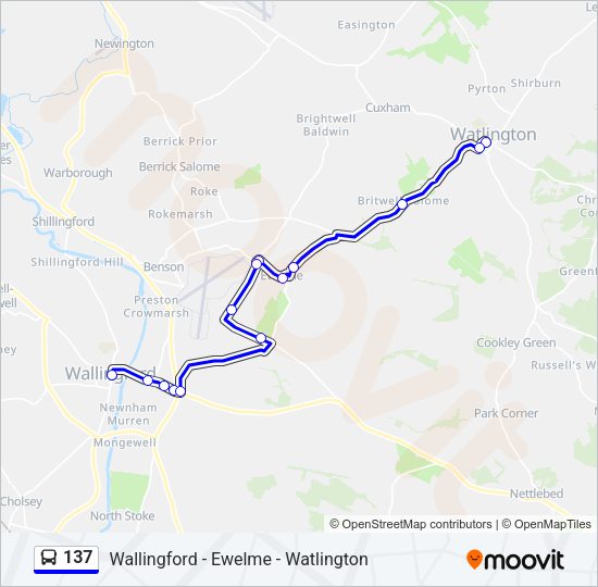137 Route: Schedules, Stops & Maps - Wallingford (Updated)
