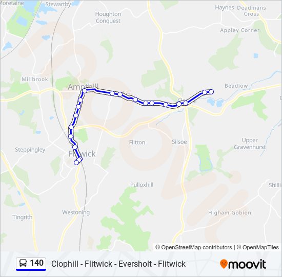 140 Route Schedules Stops Maps Clophill Updated 140-route-schedules-stops-maps-clophill-updated