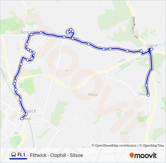 FL1 Route: Schedules, Stops & Maps - Flitwick (Updated)