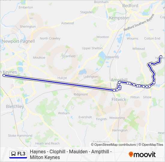 fl3 Route: Schedules, Stops & Maps - Central Milton Keynes (Updated)