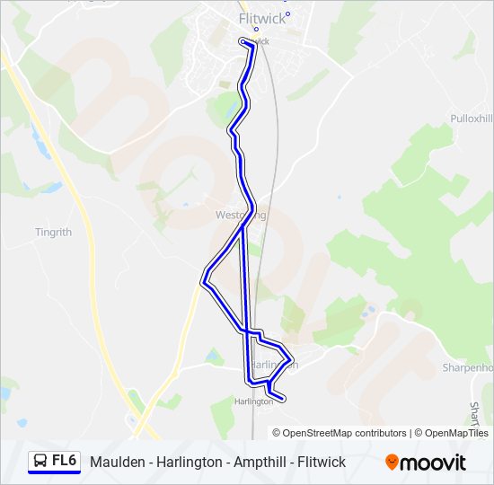 fl6 Route: Schedules, Stops & Maps - Flitwick (Updated)