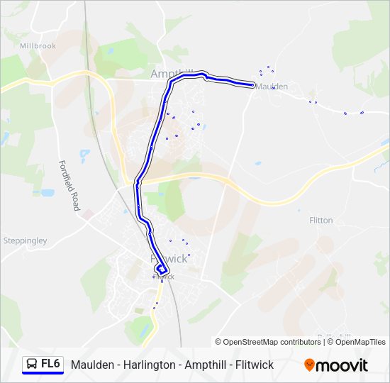 fl6 Route: Schedules, Stops & Maps - Flitwick (Updated)