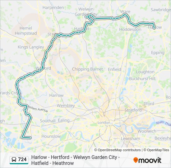 724 Route: Schedules, Stops & Maps - Heathrow Airport (Updated)