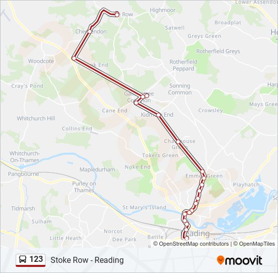 123 Route: Schedules, Stops & Maps - Reading Town Centre (Updated)