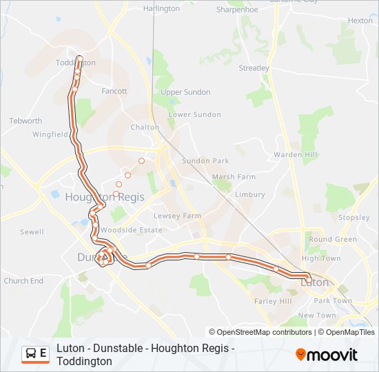 e Route: Schedules, Stops & Maps - Luton Town Centre (Updated)