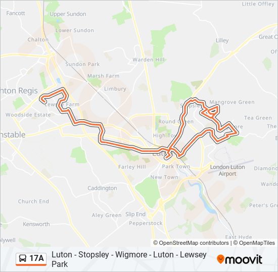 17a Route: Schedules, Stops & Maps - Lewsey Farm (Updated)