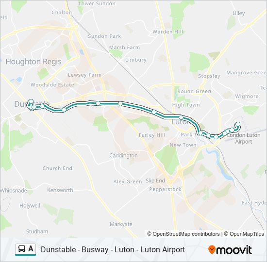 a Route: Schedules, Stops & Maps - Luton Airport (Updated)