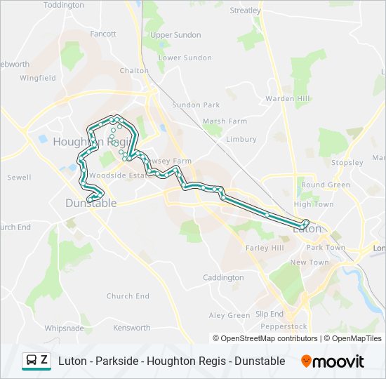 z Route: Schedules, Stops & Maps - Dunstable (Updated)