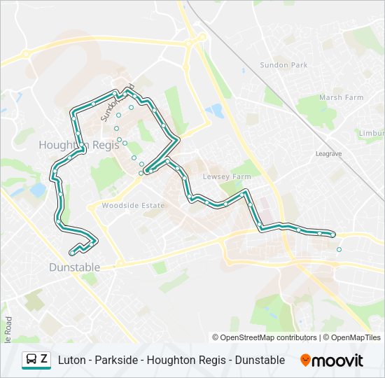 Z Route: Schedules, Stops & Maps - Dunstable (Updated)