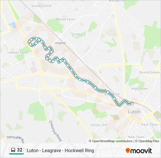32 Route: Schedules, Stops & Maps - Hockwell Ring (Updated)