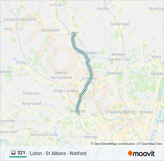 321 Route: Schedules, Stops & Maps - Watford (Updated)