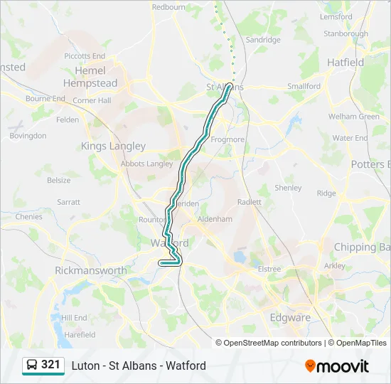 321 Route: Schedules, Stops & Maps - Watford (Updated)