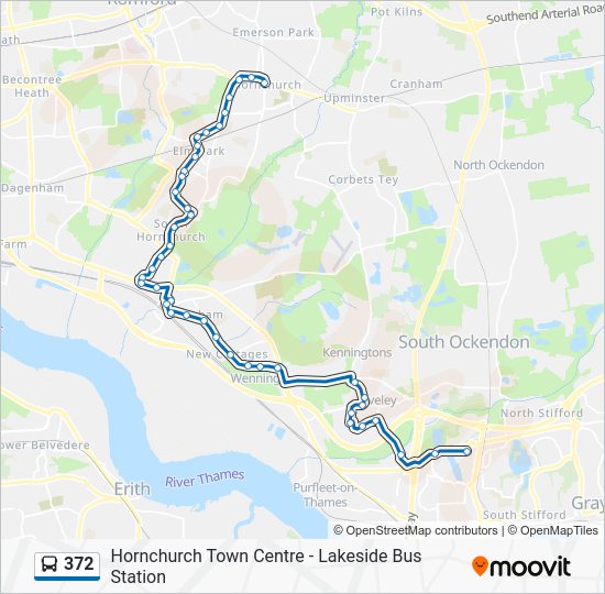 372 Route: Schedules, Stops & Maps - Lakeside (Updated)
