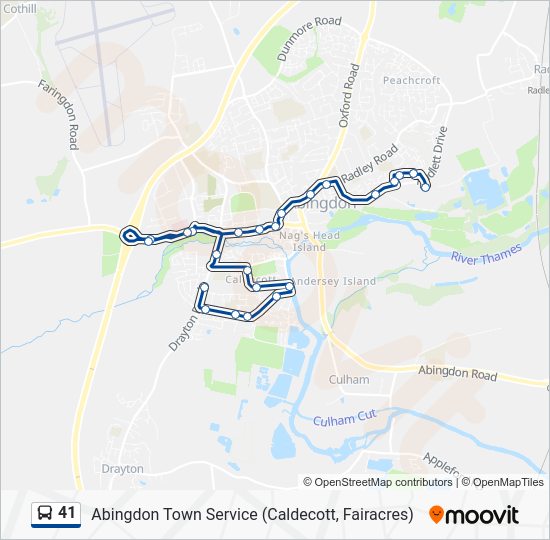 41 Route: Schedules, Stops & Maps - Abingdon (Updated)